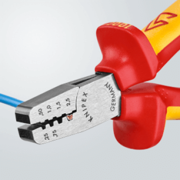 Crimping Pliers for wire ferrules | KNIPEX