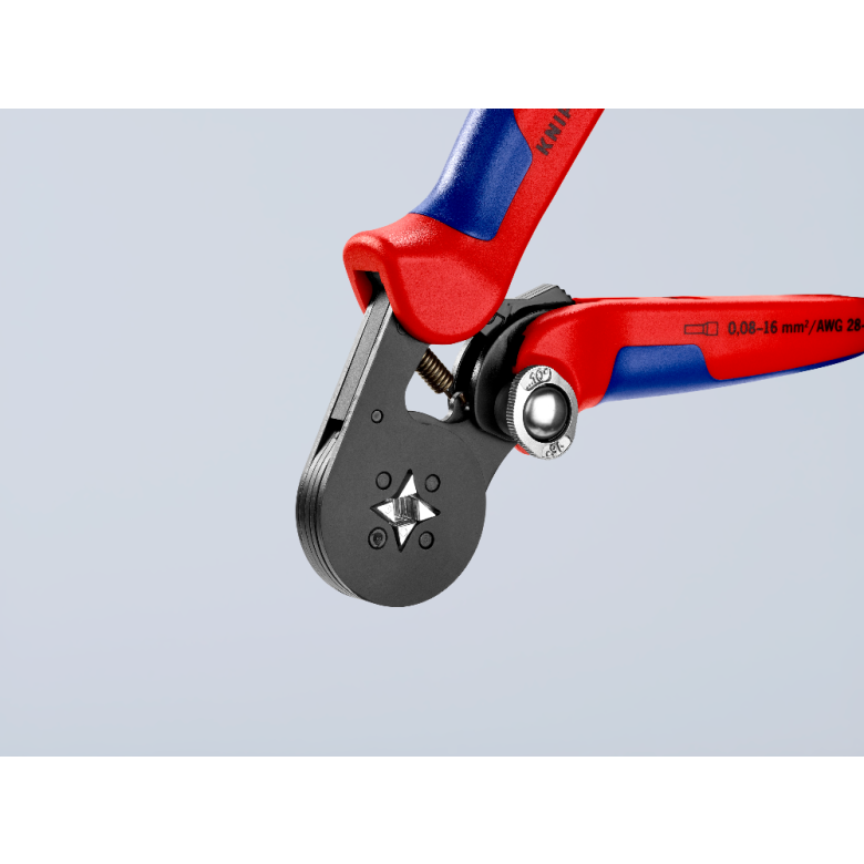 Self-Adjusting Crimping Pliers for wire ferrules With lateral access ...