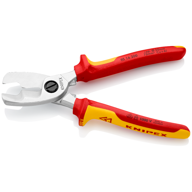 Cable Shears With twin cutting edge | KNIPEX