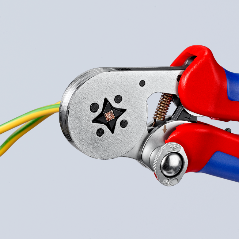 Self-Adjusting Crimping Pliers for wire ferrules With lateral access ...