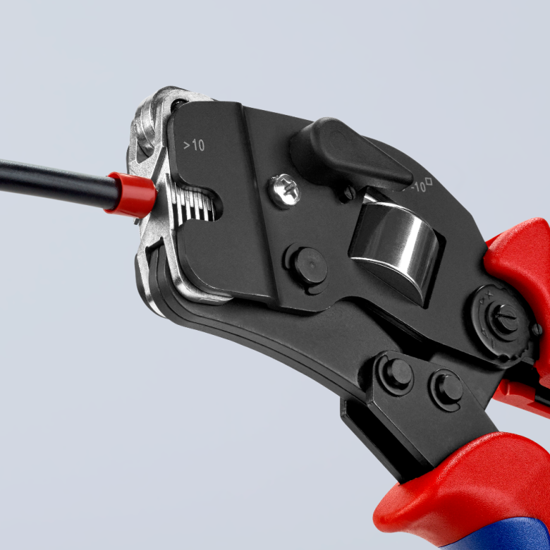 Self-Adjusting Crimping Pliers for wire ferrules With front loading ...