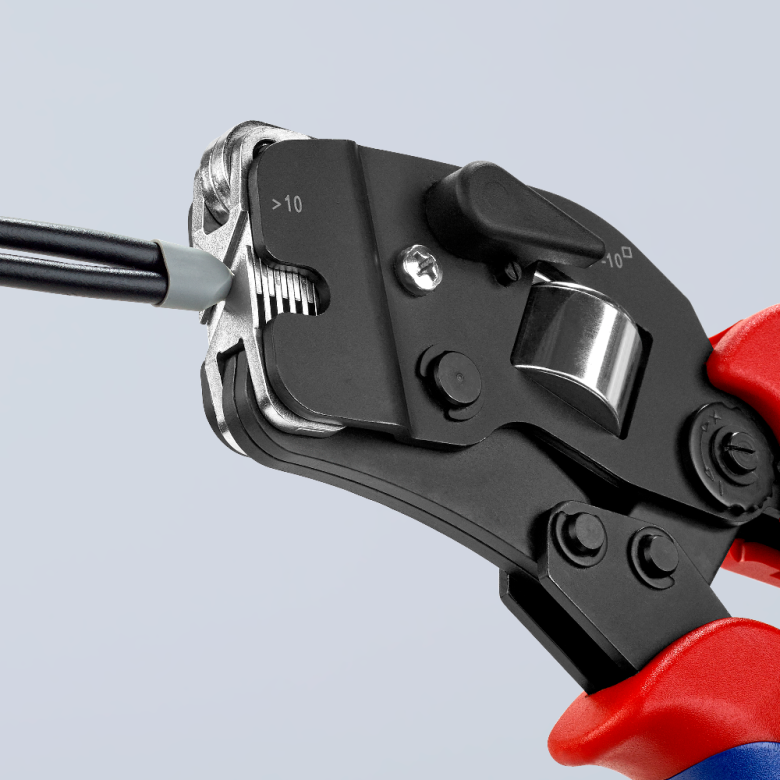 Self-Adjusting Crimping Pliers for wire ferrules With front loading ...