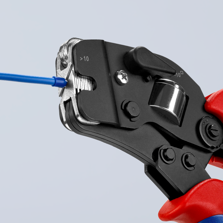 Self-Adjusting Crimping Pliers for wire ferrules With front loading ...